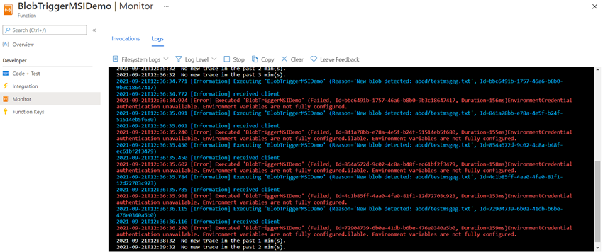 Send Events To Event Grid Topic From Blob Triggered Azure Function Using Managed Service Identity
